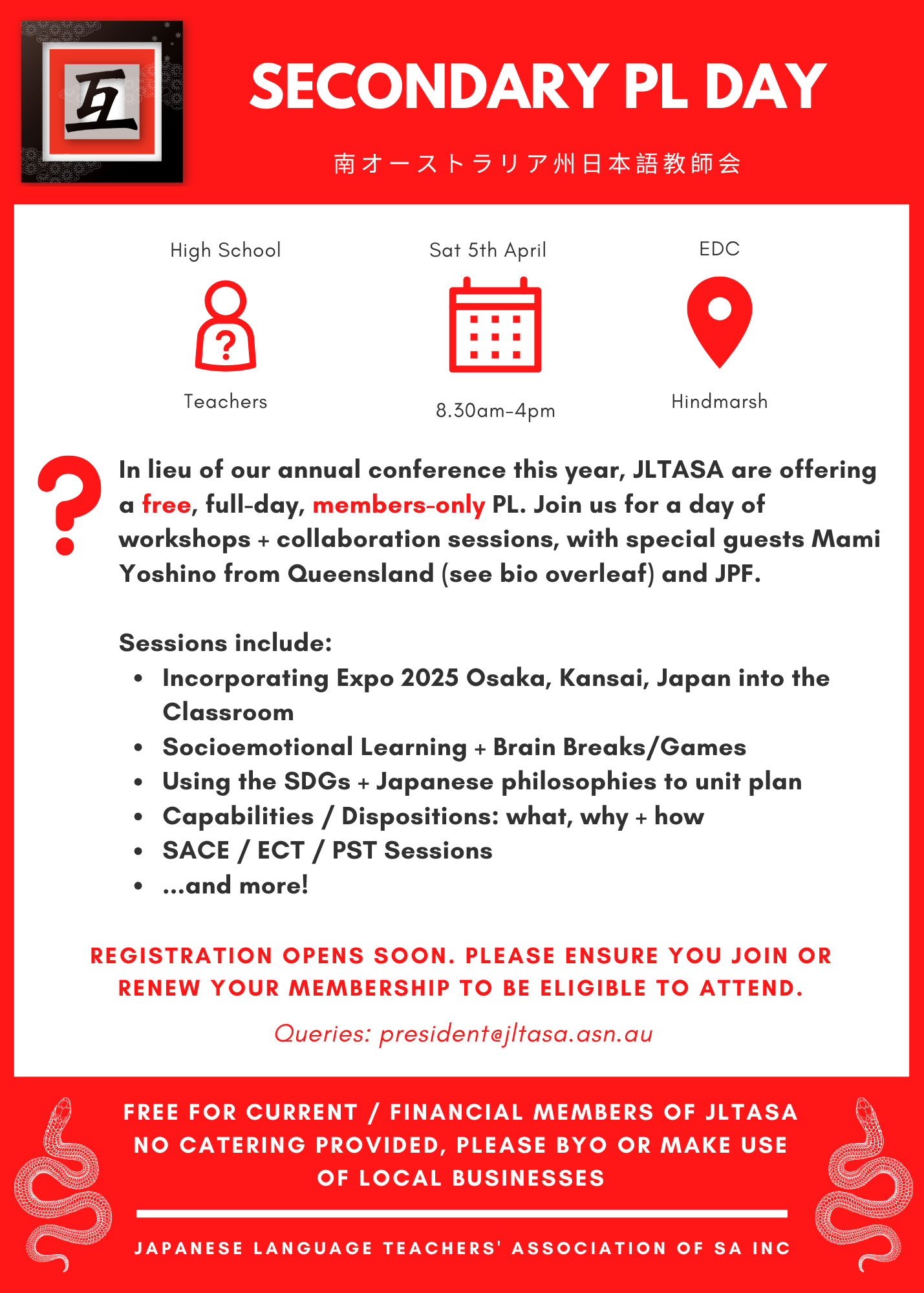 2025 Middle/Secondary PL Day – Japanese Language Teachers Association ...